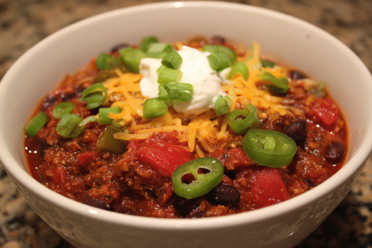 Bold Spicy Black Bean Chili | A Hearty One-Pot Favorite